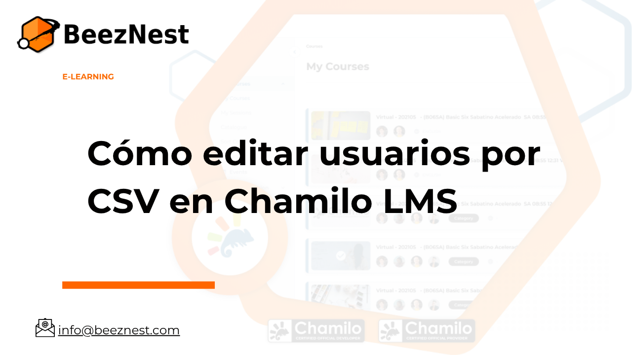 Cómo editar usuarios por CSV en Chamilo LMS | BeezNest